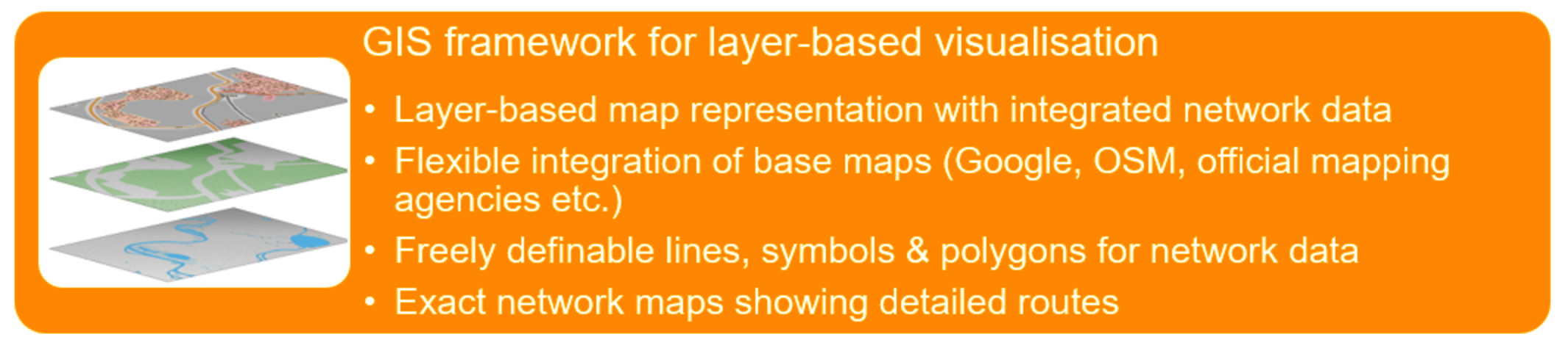 GIS framework for layer-based visualisation