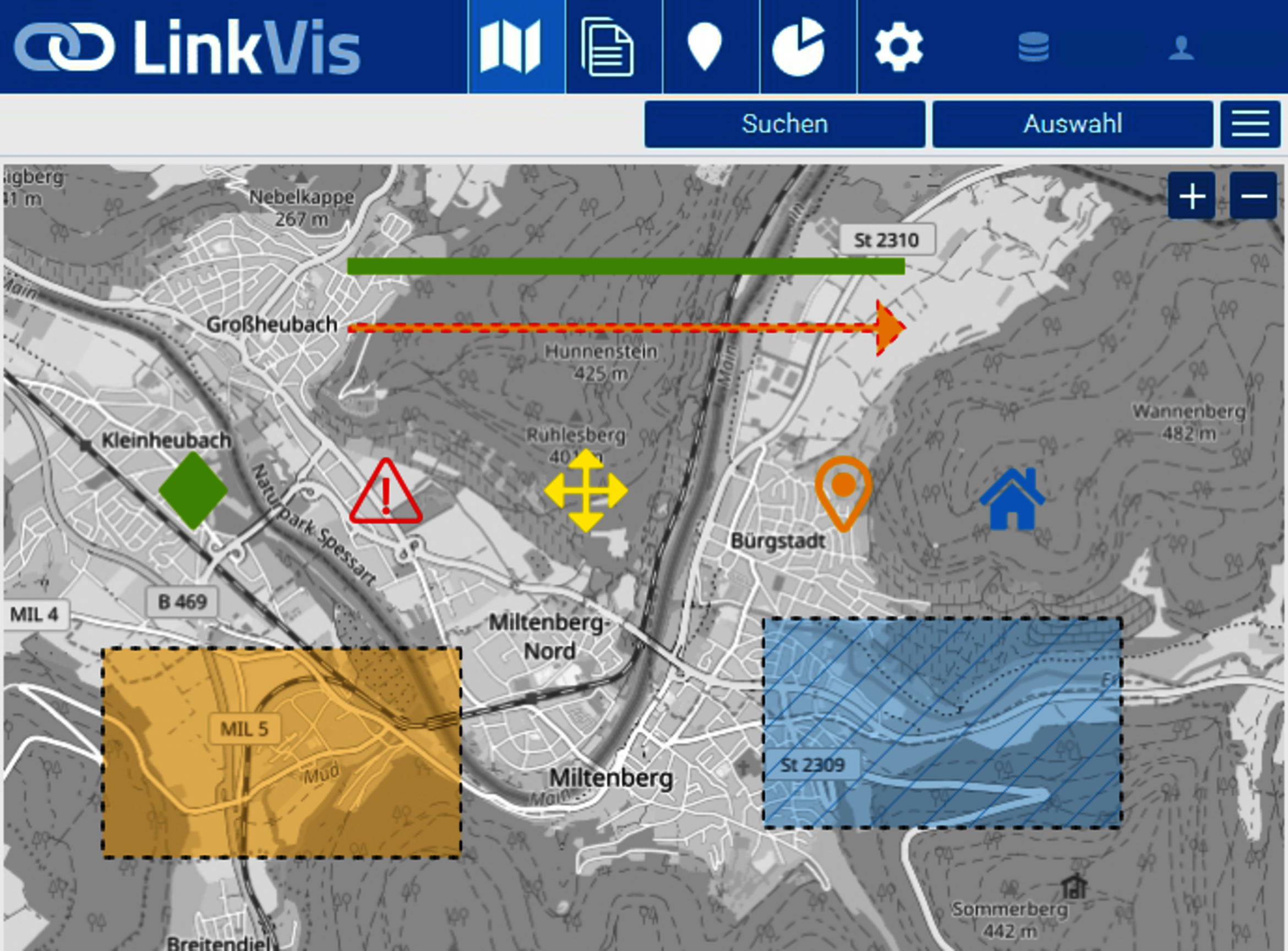 GIS framework for layer-based visualisation